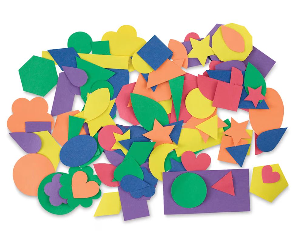 crayola construction paper pack, shapes, 48 sheets, over 900 pop out s ...